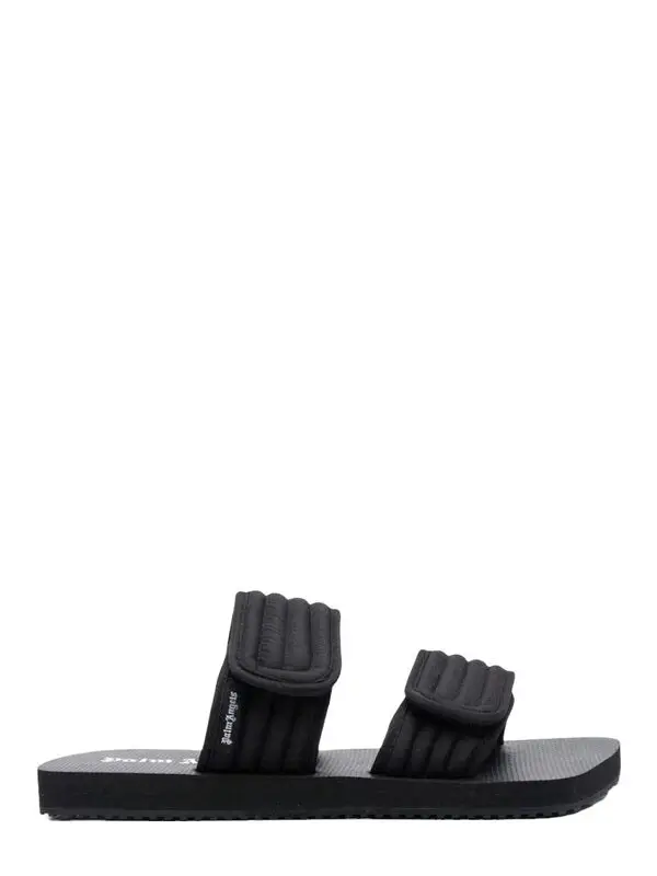 Palm Angels Nylon Sandal White - Black