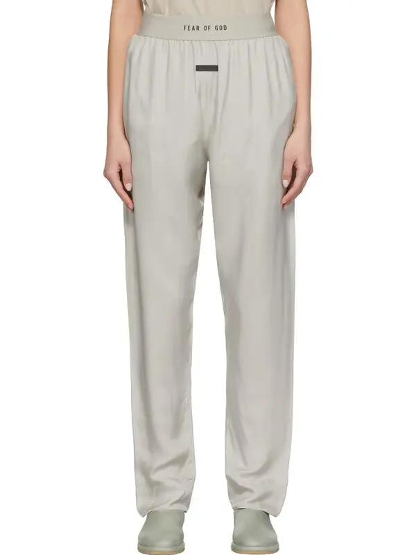 Fear Of God Logo Waistband Trousers - Gray