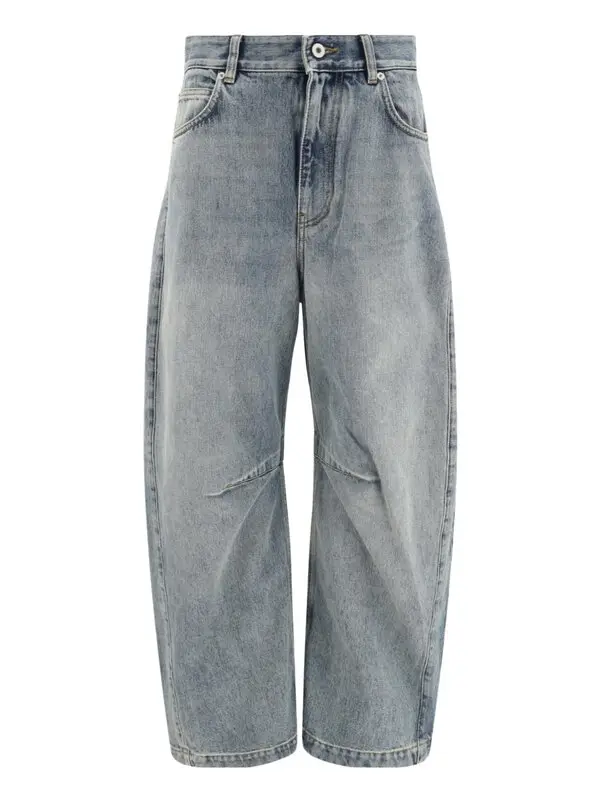 Loewe Anagram Barrel Jeans - Blue
