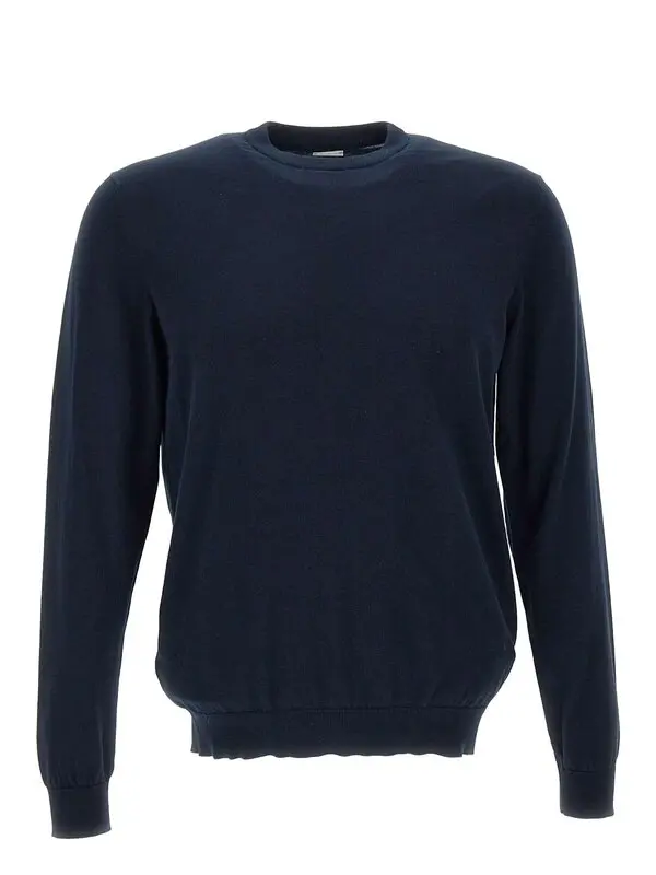 Eleventy Long-sleeve Knitted Jumper - Black