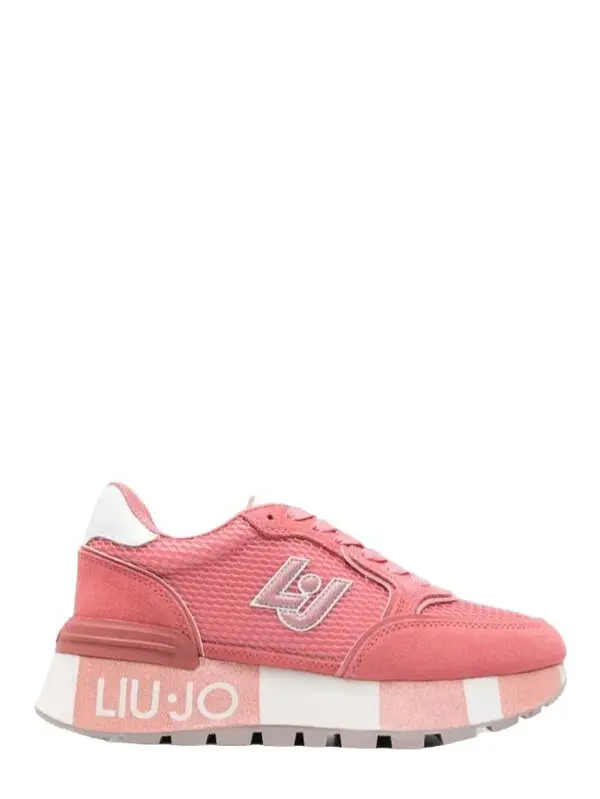 Liu Jo Patchwork Flatform Sneakers - Pink