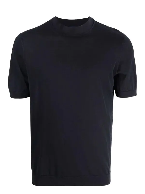 DRUMOHR Round Neck Short-sleeved T-shirt - Black