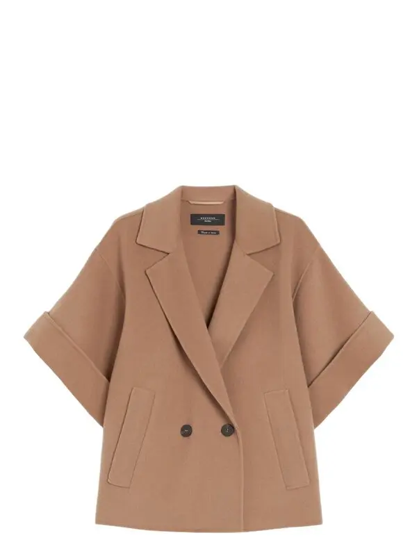 Max Mara Pera Short Coat - Light Brown