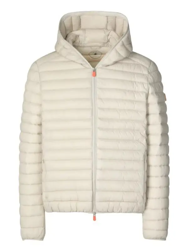 SAVE THE DUCK Hooded Quilted Down Jacket - Beige