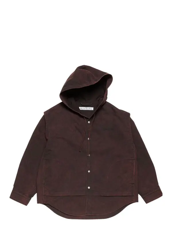 Acne Studios Layered Hooded Jacket - Black