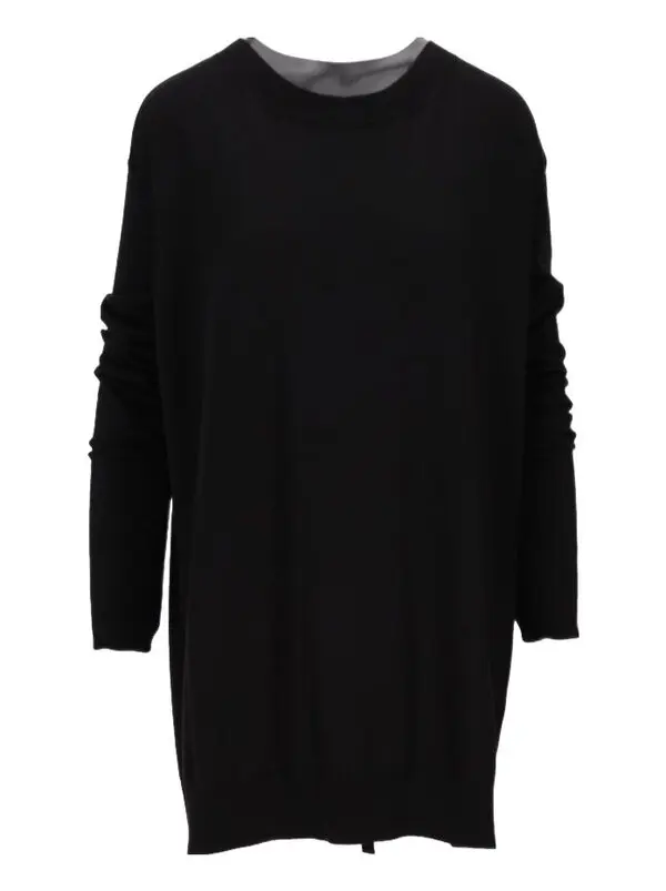 ANN DEMEULEMEESTER Long-sleeved Crewneck Jumper - Black