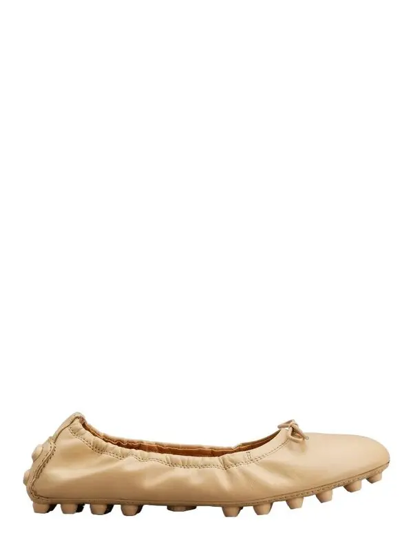 TOD'S Gommino Bow-detailed Ballerinas - Nude