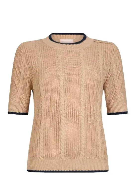 Liu Jo Short-sleeve Sweater - Beige