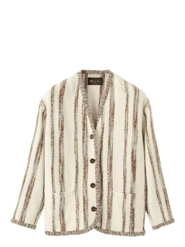 Loro Piana Striped Casual Jacket - Nude