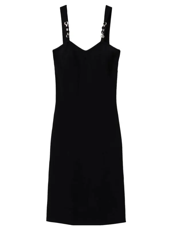TWINSET Jewel-straps Knit Midi Dress - Black
