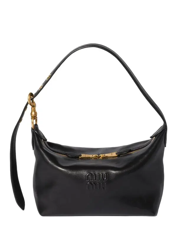 Miu Miu Spirit Nappa Leather Bag - Black