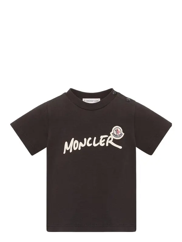 Moncler Logo Stretch Jersey T-shirt - Black