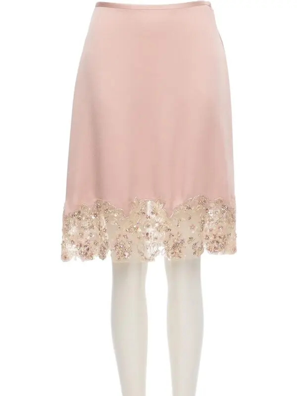 Valentino Garavani Side-zip Embellished Midi Skirt - No