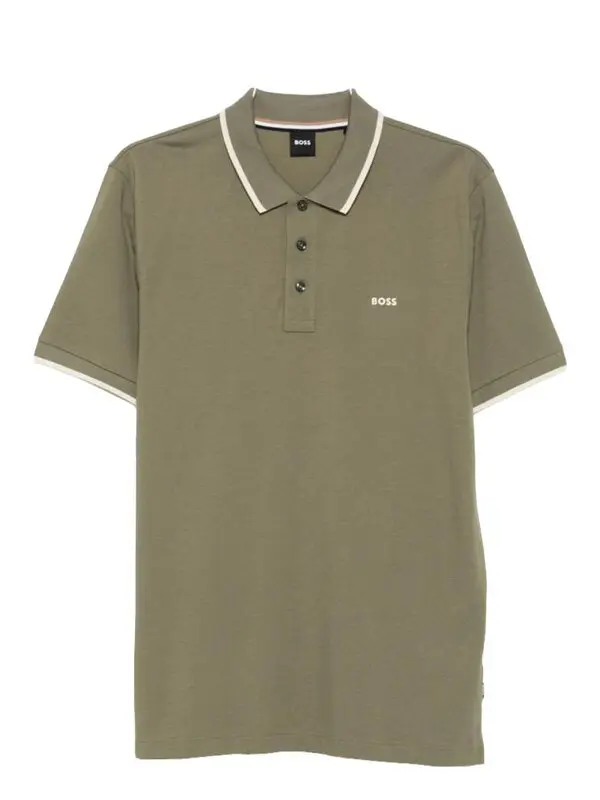 Hugo Boss Cotton Polo Shirt - Gray