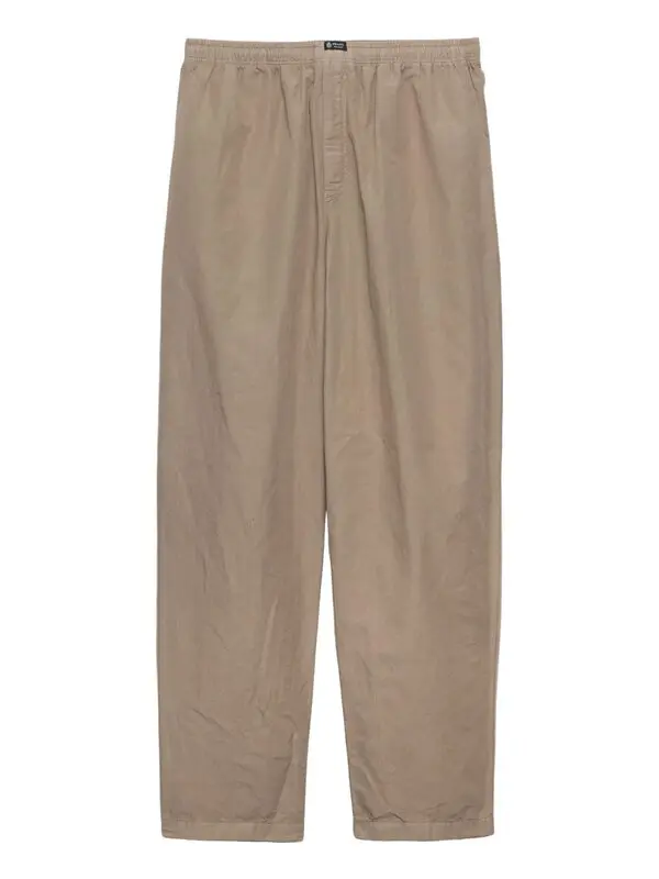 Prada Linen-blend Wide-leg Trousers - Clay Ash