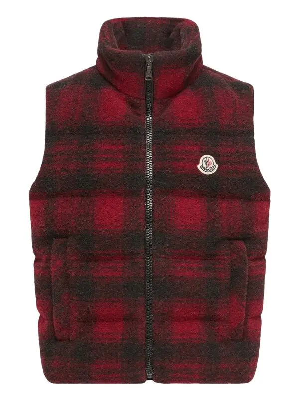 Moncler Laotari Down Vest - Black/red