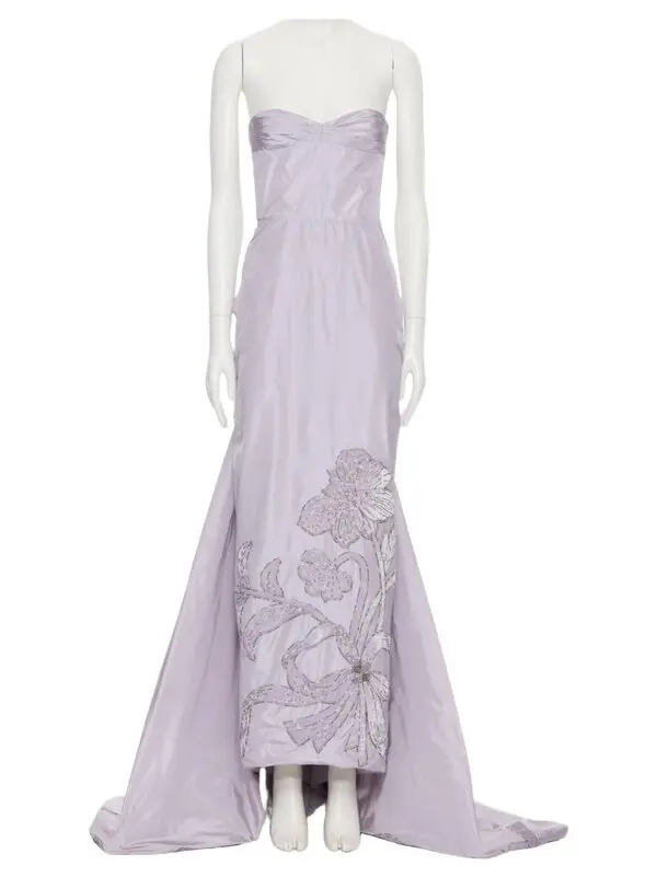 Valentino Garavani Strapless Embellished Gown - No