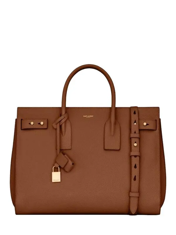 Saint Laurent Sac De Jour Supple Medium Tote Bag - Brown
