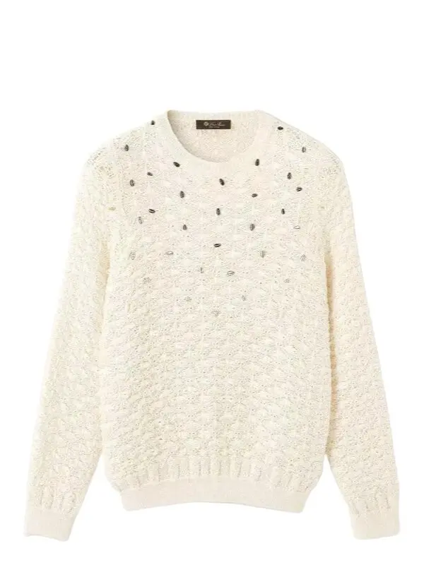 Loro Piana Digha Embr Crew Neck Sweater - No