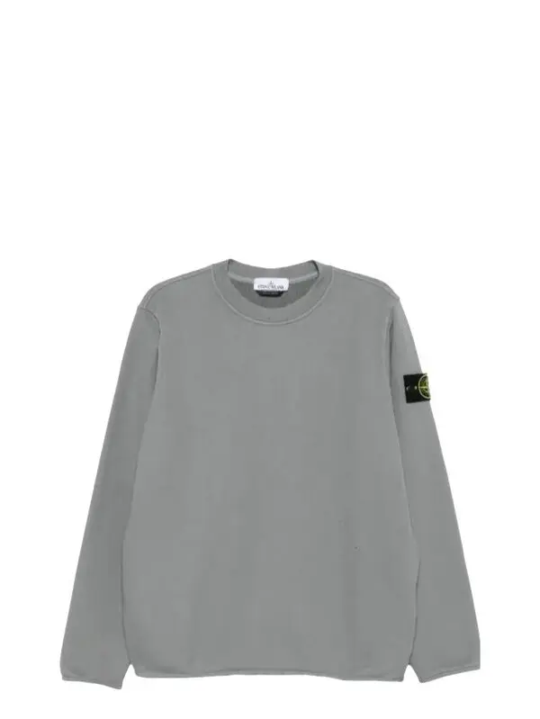 Stone Island Compass Motif Sweatshirt - Gray