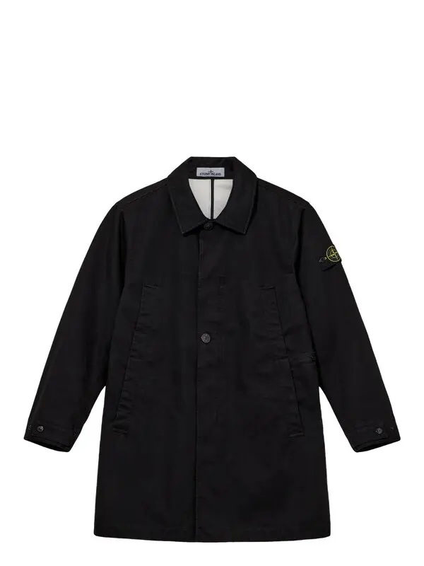 Stone Island Compass Badge Coat - Black