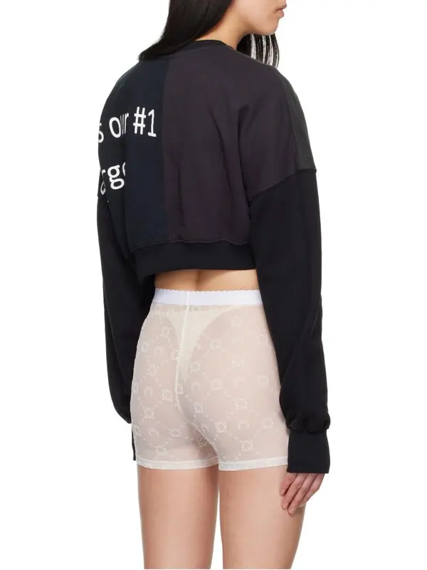 MARINE SERRE Graphic Print Sweatshirt - Black