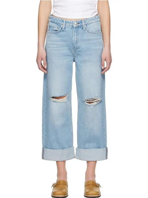 Rag & Bone Logan Mid-rise Jeans - Blue