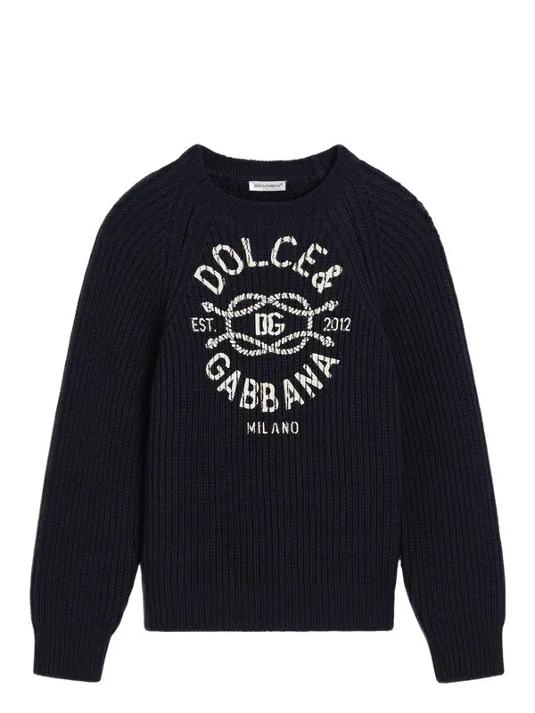 Dolce & Gabbana Virgin Wool Pullover - Blue