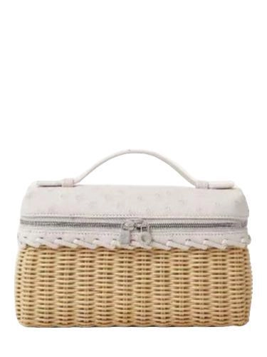 Loro Piana Extra Pocket L19 East-west Wicker Bag - Multicolor