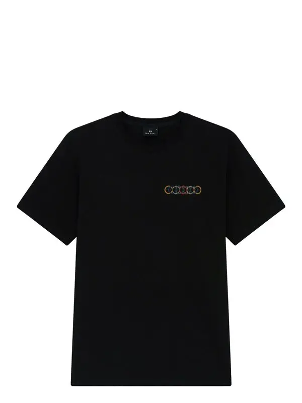 Paul Smith Overlapping Circles-print T-shirt - Black