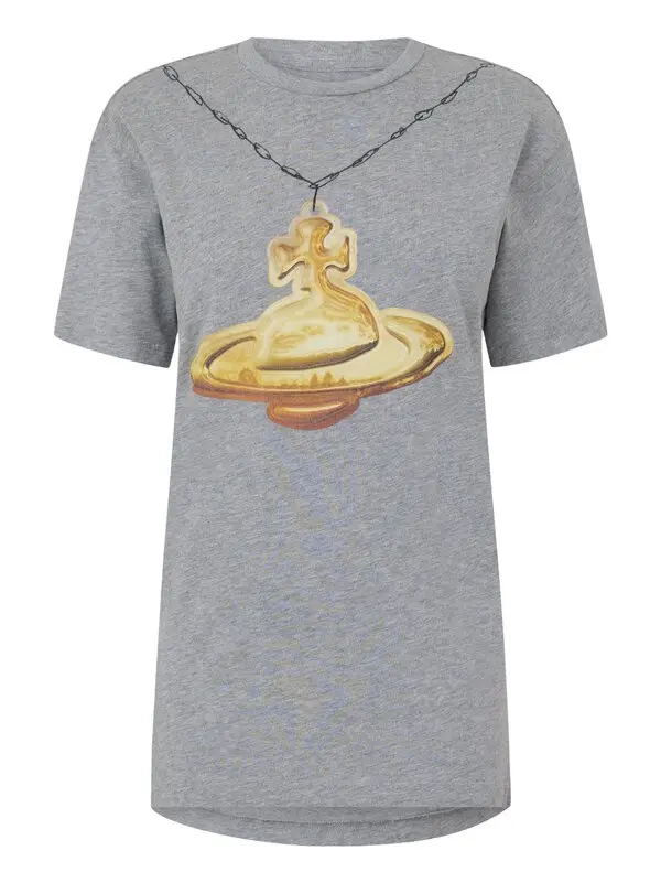 VIVIENNE WESTWOOD Short Sleeve Graphic T-shirt - Grey