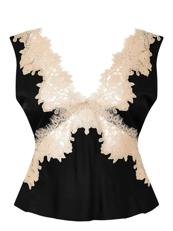 Rixo Emmie Sleeveless Shirt - Black