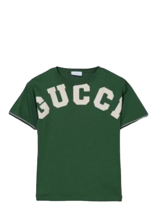 Gucci Print Crew-neck T-shirt - Green