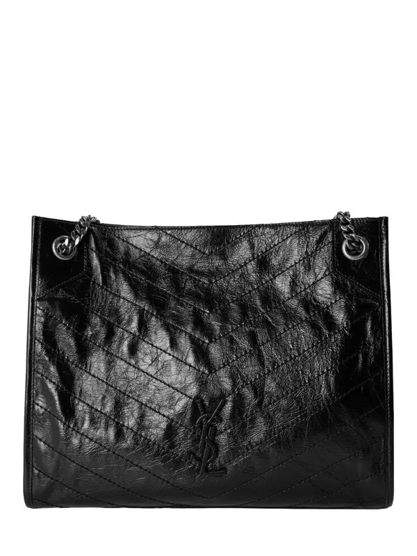 Saint Laurent Quilted Shoulder Bag With Chain Strap - No
