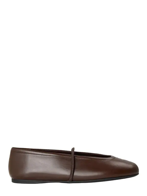Miu Miu Leather Mary Jane Ballet Flats - No