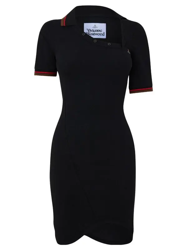 VIVIENNE WESTWOOD Collared Polo Dress - Black