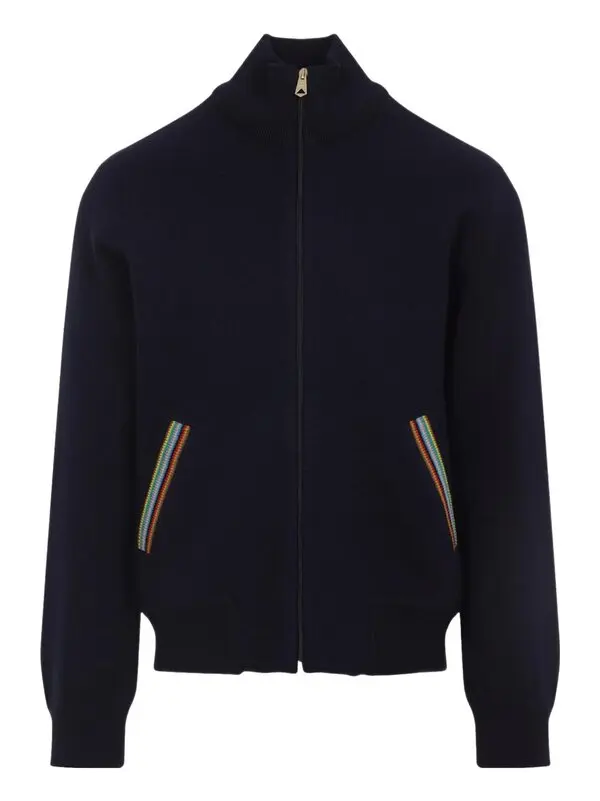 Paul Smith Zip-up High Neck Jacket - Black