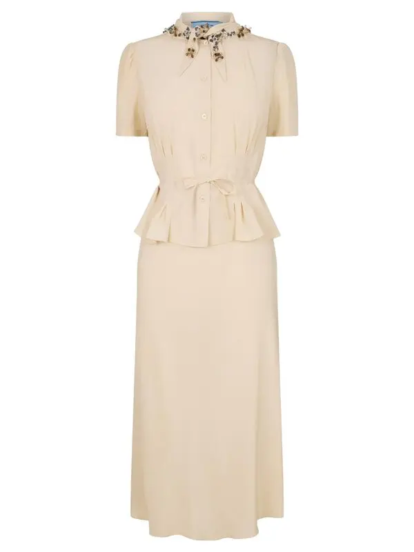 Prada Embellished Midi Dress - No