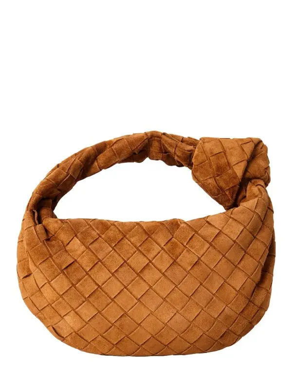Bottega Veneta Suede Hobo Handbag - Brown