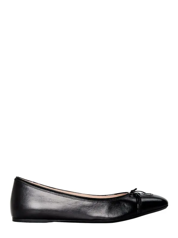 Valentino Garavani Vlogo Ballerina Flats - Black