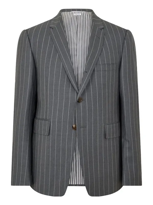 Thom Browne Pinstripe Single-breasted Blazer - Black