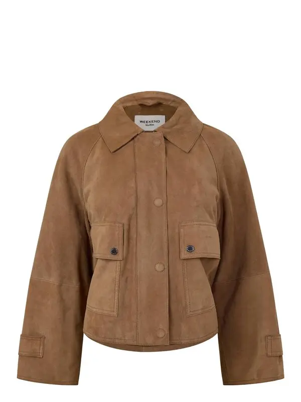 Max Mara Abito Suede Jacket - Brown