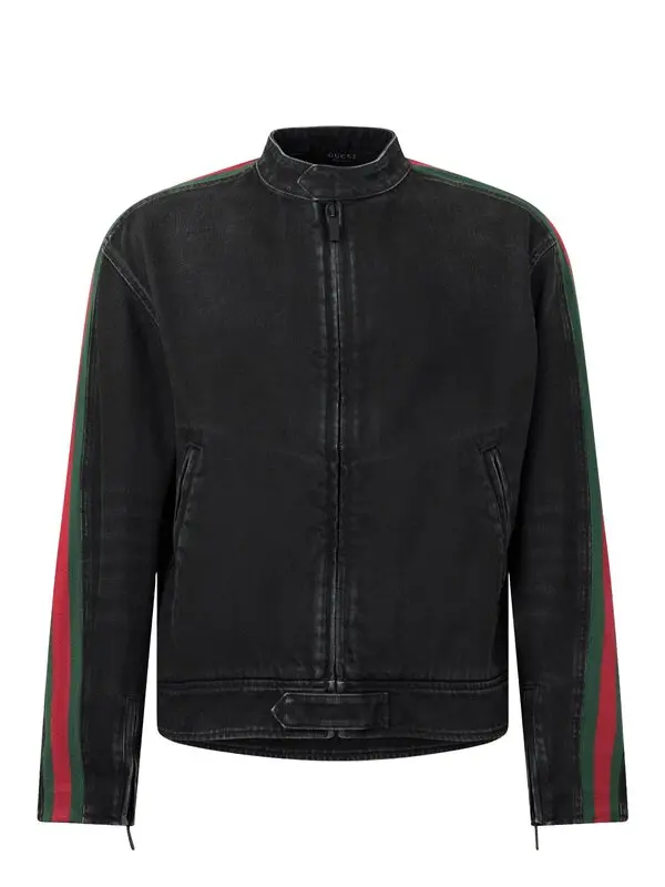 Gucci Denim Bike Jacket - Black