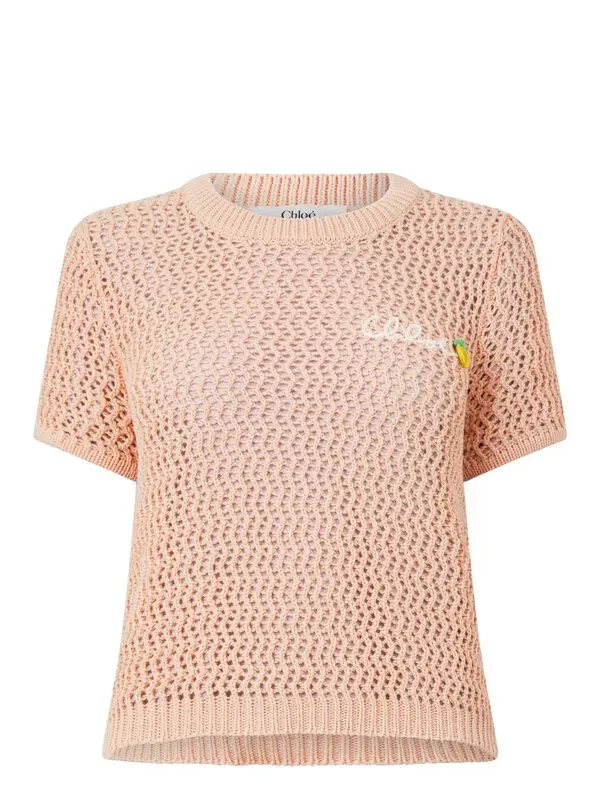 Chloé Short Sleeve Knitted Top - No