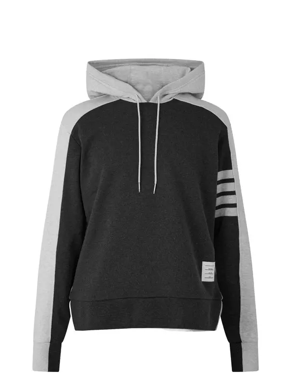 Thom Browne Block Hooded Sweatshirt - No