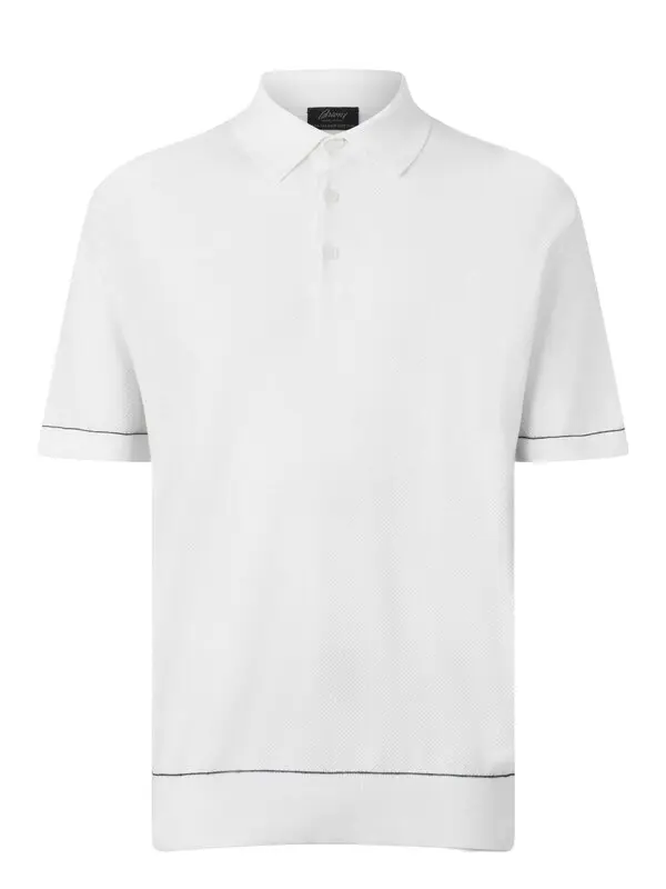 Brioni Knit Polo Shirt - No