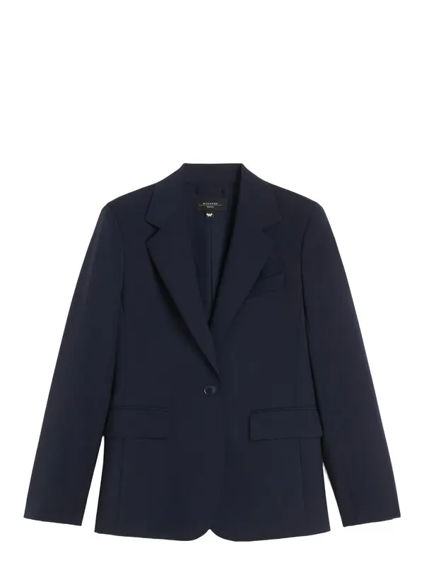 Max Mara Lamine Single-breasted Tailored Blazer - Black
