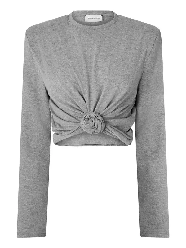 Magda Butrym Long Sleeve Blouse With Knot Detailing - No