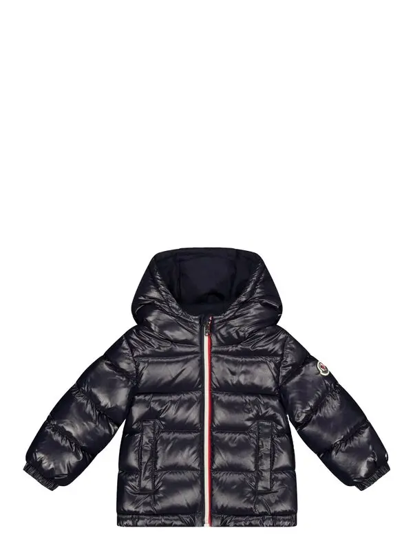 Moncler Quilted Down Jacket With Hood - Black