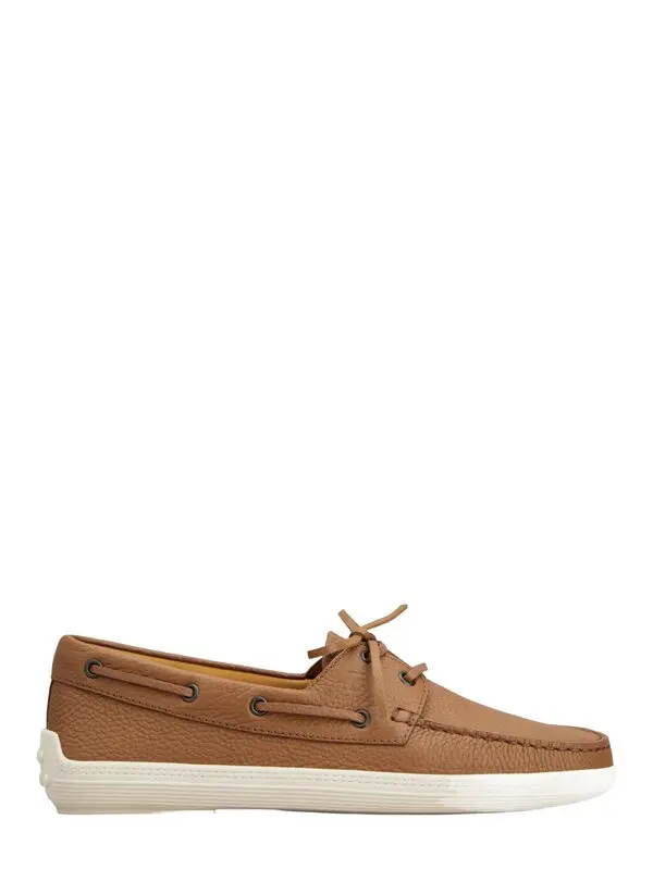 TOD'S Round Toe Loafers - Brown